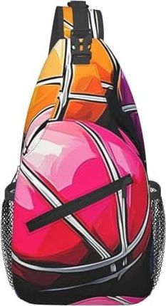 Generic Sac &agrave; dos &agrave; bandouli&egrave;re pour homme, sac &agrave; dos de randonn&eacute;e, sac &agrave; dos &agrave; bandouli&egrave;re de dessin anim&eacute;, basket-ball, gribouillage