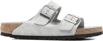 Birkenstock Homme, Chaussures, Gris, Taille: 39 EU Arizona Soft Footbed Suede Leather Pure Sage Tonal