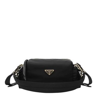 Prada Explore Kleine Re-Nylon und Leder Umh&auml;ngetasche - - Bags - Damen - Schwarzk - ONE SIZE