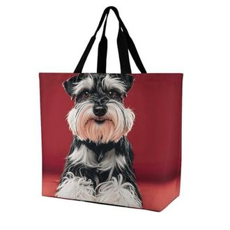 Generic Schnauzer Sac A Main Femme Grand Sacs De Courses L&eacute;ger Sac Fourre-Tout Pour Shopping Travail Voyage