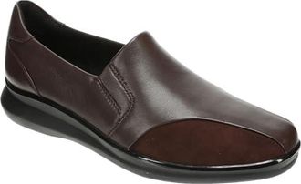 Clarks Lynell Edge Slip On pour femme, Wine Combi, 35.5 EU