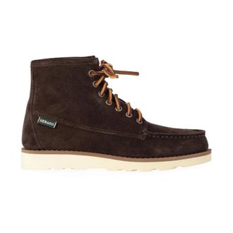 Sebago Bottine mi-montante en daim marron - Femme - Chaussures - Brun - Taille: 37 EU