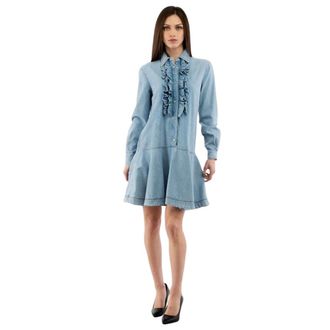 Moschino Damen, Kleider, Blau, LGr&ouml;&szlig;e