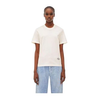 Bottega Veneta Femme, Tops, Blanc, Taille: 38 FR T-shirt en coton brod&eacute;