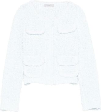 Charlott Ausgefranste Jacke - Blau