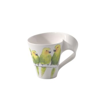 Villeroy & Boch NewWave Caffé Henkelbecher 240 ml Bunt, Spülmaschinenfest, Mikrowellensicher, Kaffeetasse, Kaffeebecher, Große Tasse, Geschirr, Premium Porzellan