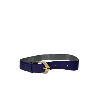 Dior Pre-owned Vintage Lederg&uuml;rtel - - Pre-owned - Damen - Blau - ONE SIZE
