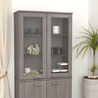 vidaXL Dessus de buffet hamar Gris clair 85x35x100 cm Bois de pin - Vidaxl