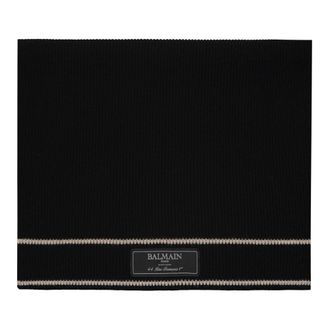 Balmain Rippenstrick-Schal - - Accessories - Herren - Schwarzk - ONE SIZE