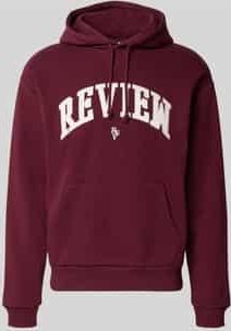 Review Relaxed Fit Hoodie aus Baumwoll-Mix mit Logo-Stickerei