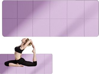 Generico Faltbare Yogamatte, faltbar, tragbar, f&uuml;r Zuhause, Barfu&szlig;-Training, Fitness, Fitnessstudio, Yoga, 72 x