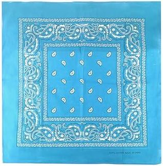 JOPHY & CO. Bandanas 100 % coton pour femme / homme / enfants, unisexe avec motif Paisley, mouchoir couvre-chef, écharpe pour cheveux / cou / poignet / tête COD.6