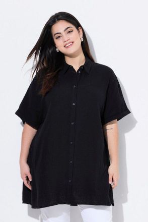 Angel Of Style Longbluse Bluse oversized Musselin Auge auf dem R&uuml;cken