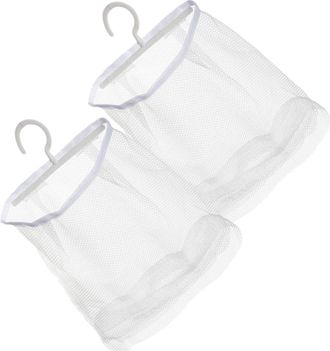 Luxshiny 2stücke Netzbeutel Für Wäscheklammern Faltbarer Aufbewahrungsbeutel Hängendes Mesh-Design Platzsparend Für Bad Oder Zuhause Geeignet Für Stoffklammern