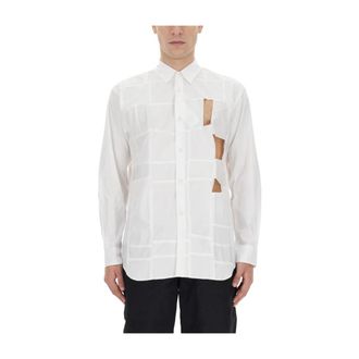 Comme Des Gar&ccedil;ons Cotton Cut Out Shirt - - Shirts - Herren - Wei&szlig; - M