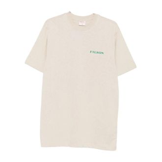 Filson Strapazierf&auml;higes T-Shirt mit Rundhalsausschnitt und Brusttasche - - Tops - Herren - Wei&szlig; - S