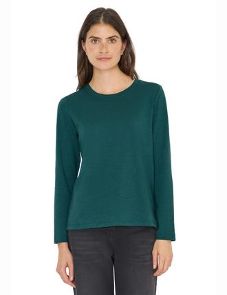 Cecil Damen 3227278 Basic Rundhalsshirt, Dark Sea Green, XXL