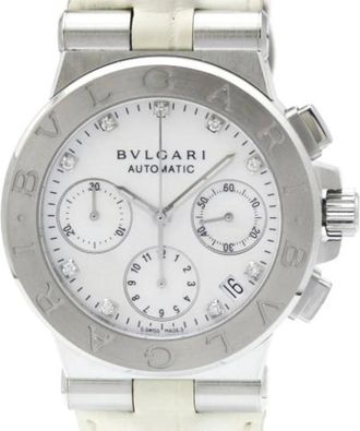 Bulgari Pre-owned Diagono Dg35Sch Montre-bracelet - Femme - Pre-owned - Blanc - Taille: ONE Size