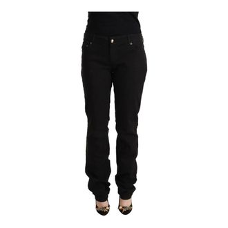 Just Cavalli Femme, Jeans, Noir, Taille: 32 FR Jean slim noir avec taille moyenne