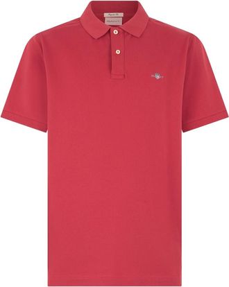 GANT Homme, Tops, Rouge, Taille: L Shield Piqu&eacute; Polo