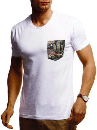 LEIF NELSON Herren Sommer T-Shirt Rundhals Ausschnitt Slim Fit Baumwolle-Anteil Cooles Basic M&auml;nner T-Shirt Crew Neck Jungen Kurzarmshirt O-Neck Kurzarm Lang LN49