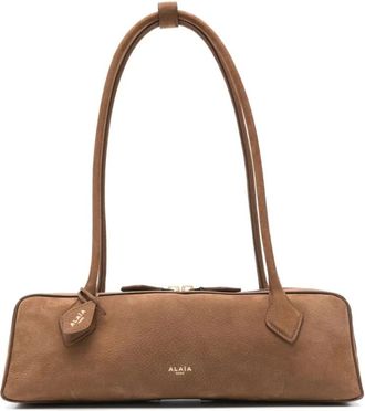 Alaia Femme, Sacs, Brun, Taille: ONE Size Le Teckel Medium Shoulder Bag