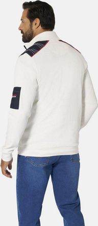 Jan Vanderstorm Sweatjacke ATLI mit trendigen Kontrasten