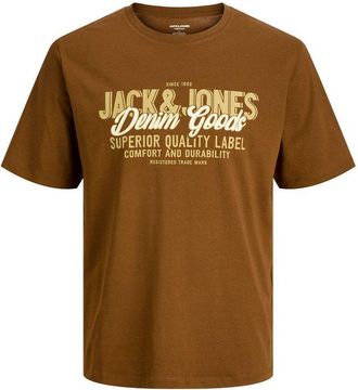 Jack & Jones Rundhalsshirt JJELOGO TEE SS O-NECK 2 COL AW25 SN