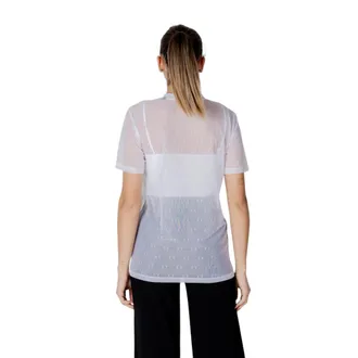 A|X Armani Exchange Logo-Patterned Polyamide T-Shirt - White