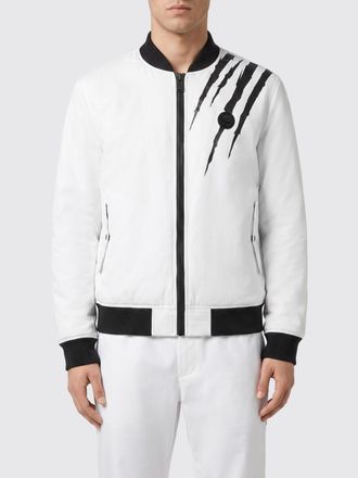 Plein Sport Blouson bomber Scratch en nylon avec logo contrastant et poches