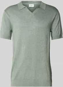 Lindbergh Slim Fit Poloshirt mit V-Ausschnitt Modell Ecovero