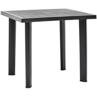 vidaXL Vidaxl - Table de jardin Anthracite 80x75x72 cm Plastique