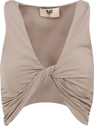 Aniye By Femme, Tops, Gris, Taille: 38 FR Haut avec décolleté en V profond et