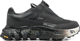 Premiata baskets Sciliar à détails de zips - Noir