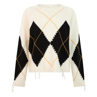 Pinko Pinko, Femme, Pulls, Multicolore, Taille: 40 FR Pull Col Rond Diamant