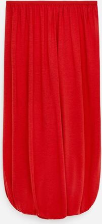 Arket Drapierter Midirock -Rot