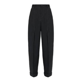 Dolce & Gabbana Hose mit umgeschlagenen geb&uuml;gelten Beinen - - Trousers - Herren - Schwarzk - L