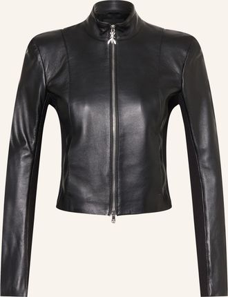 Patrizia Pepe Patrizia Pepe Lederjacke Im Materialmix schwarz