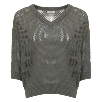 PESERICO Damen, Strickwaren, Gr&uuml;n, MGr&ouml;&szlig;e