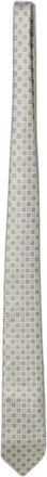 Brunello Cucinelli Cravate en soie &agrave; motifs - Homme - Accessoires - Gris - Taille: ONE Size