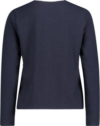 Betty Barclay Kurzjacke blau,Casual,Polyester,Unifarben,Rundhals,Lang,Tailliert