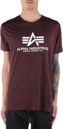 Alpha Industries Alpha Industries Herren Basic T-Shirt, Deep Maroon, 3XL