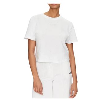 Guess Rhinestone Primula T-Shirt f&uuml;r Frauen - - Tops - Damen - Wei&szlig; - XL