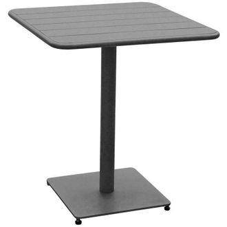 Hesperide Hesperide - Table de jardin carr&eacute;e Phuket graphite 2 places en acier trait&eacute; &eacute;poxy - Hesp&eacute;ride