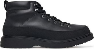 Calvin Klein Schn&uuml;rschuhe Combat Mid Hiking Boot Lth Wl HM0HM02357 Schwarz