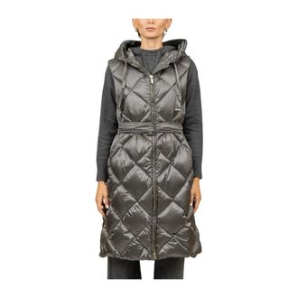 Max Mara Gesteppter Midi Gilet - - Jackets - Damen - Grau - S