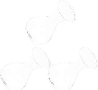 Angoily 3 St&uuml;ck Teiliges Wandvase Transparentem Glas H&auml;ngender Holzrahmen Pflanzenhalter f&uuml;r Hydroponik Platzsparend und Stilvoll f&uuml;r Kleine R&auml;ume Schreibtisc