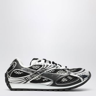 Bottega Veneta Orbit Sneakers aus technischem Gewebe in Schwarz/Silber
