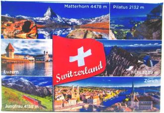 Generic Luzern Zürich Jungfrau Matterhorn Foto Magnet Souvenir Schweiz
