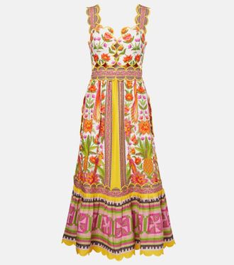 Farm Rio Maxikleid aus einem Leinengemisch